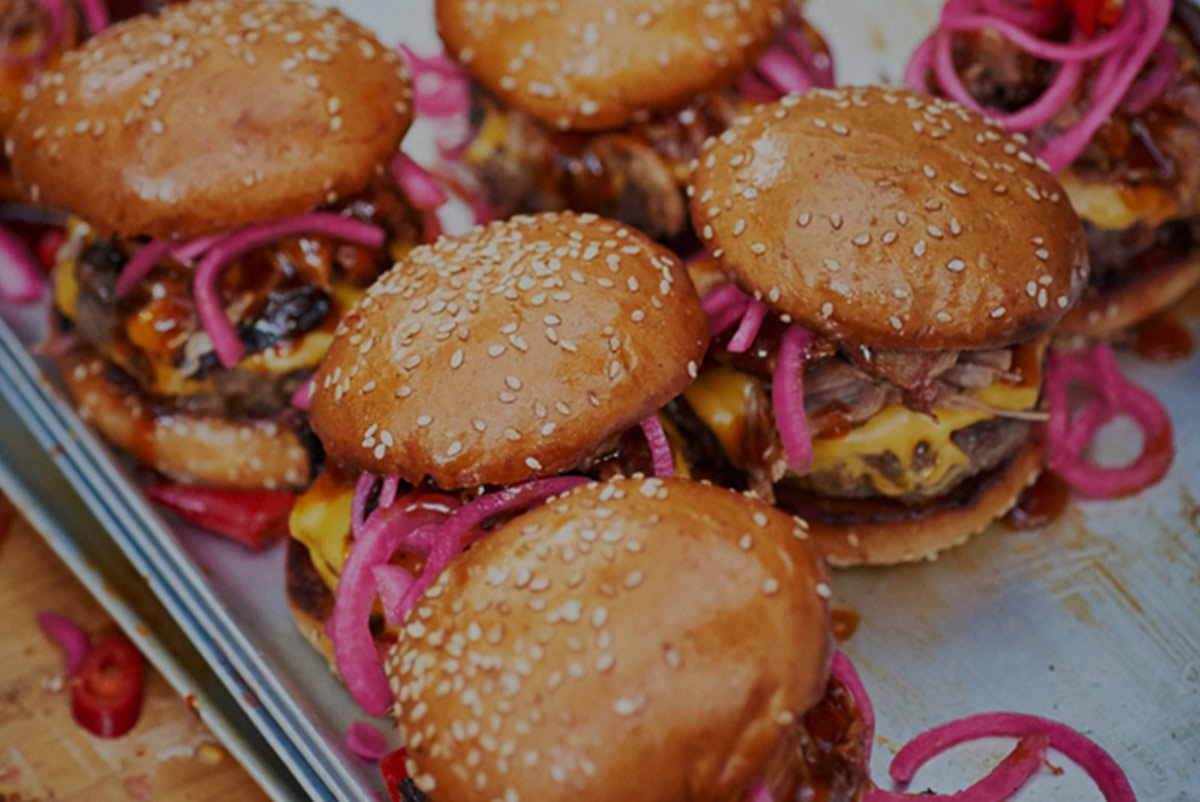 Burger foodtruck – Vælg sliders, almen burger eller vegetar